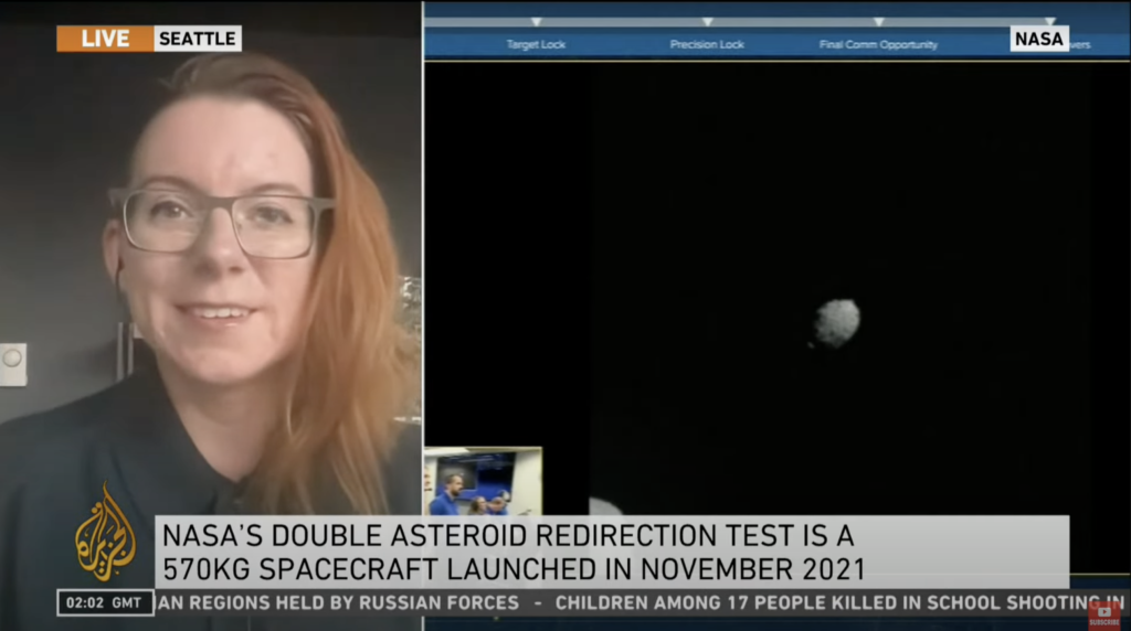 NASA's DART Mission Impact Recap (Al Jazeera) - Dr. Tanya Harrison